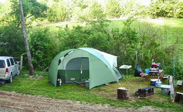 Simple Tent Camping Campground